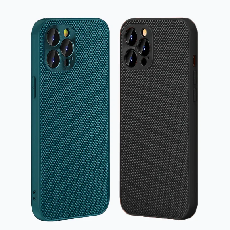 Luxury Nylon Cloth Shockproof Case For iPhone 11 12 13 14 15 Pro Max X ...