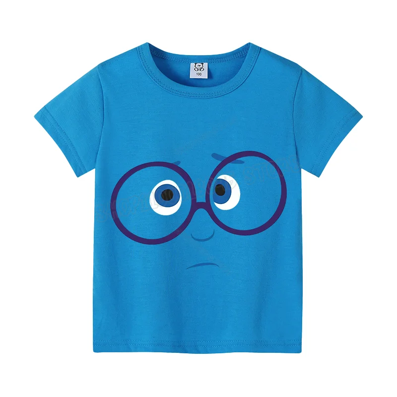 Camiseta de la película Inside Out 2 para niños y niñas, ropa de moda ...
