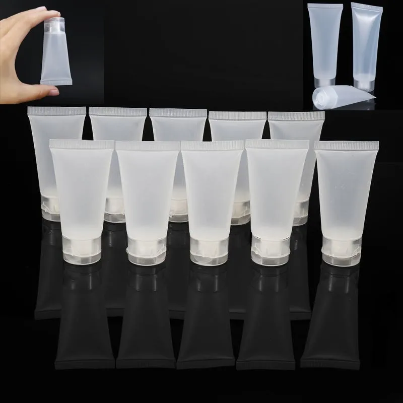 10/20/30pcs Refillable Travel Bottle Set 15ml Clear Plastic Soft Tubes ...