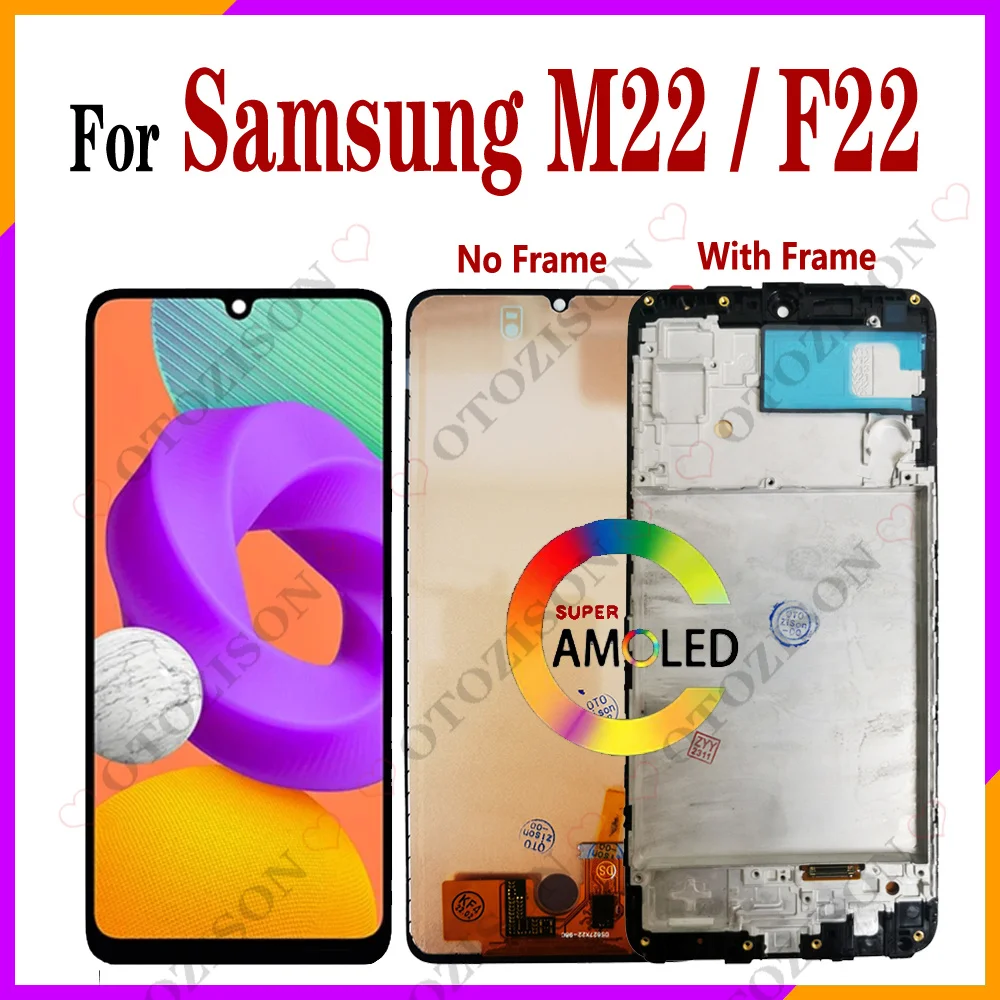 LCD-For-Samsung-Galaxy-M22-F22-4G-LCD-With-Frame-SM-M225FV-SM-E225F-DS ...