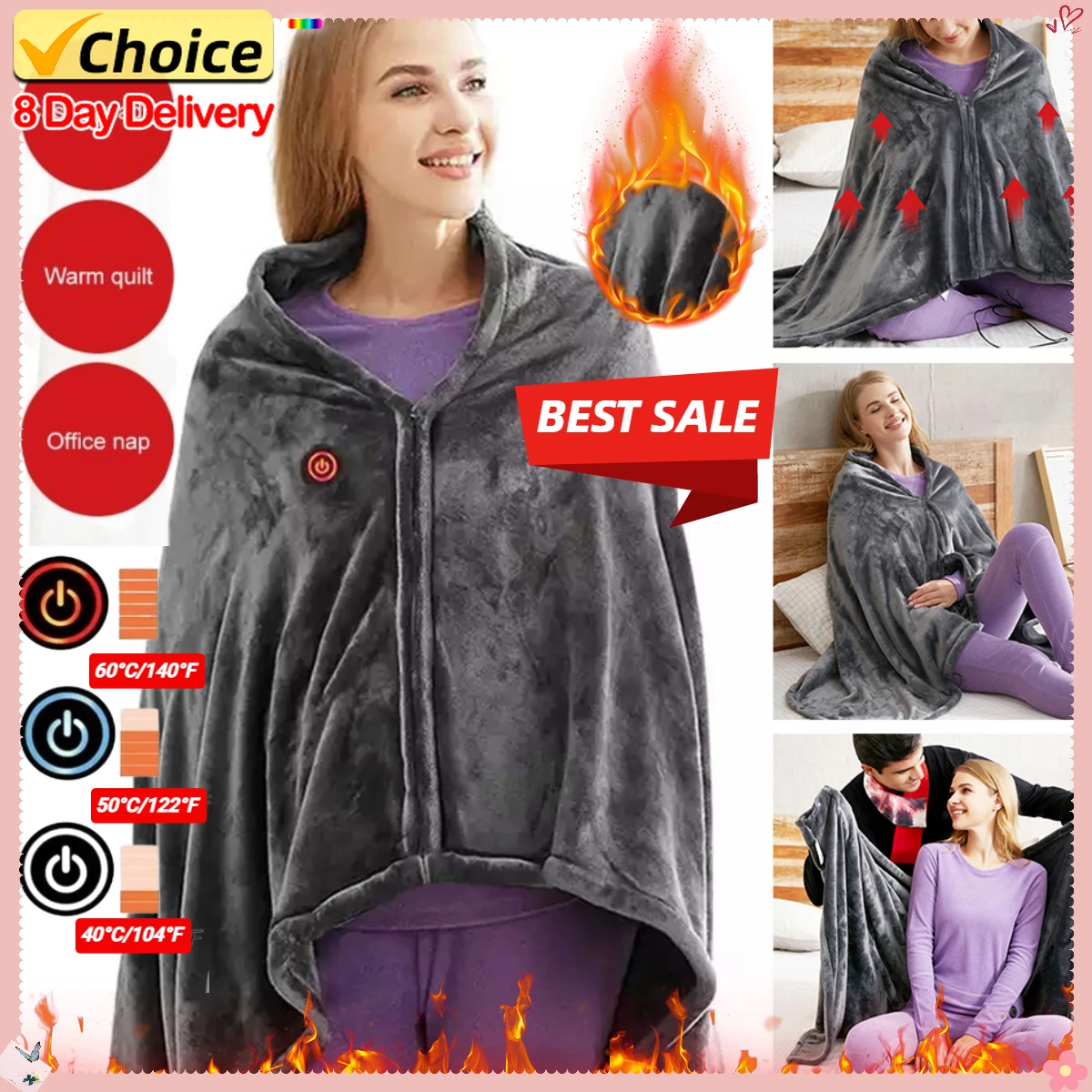 Electric-Heating-Blanket-USB-Charging-Heated-Shawl-3-Heating-Level ...