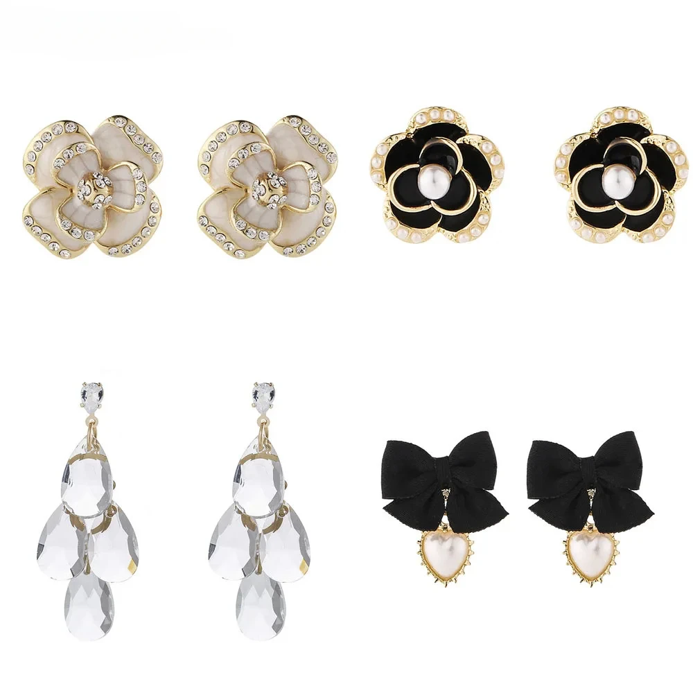 GRACE-JUN-pendientes-de-Clip-en-espiral-para-mujer-aretes-con-forma-de ...