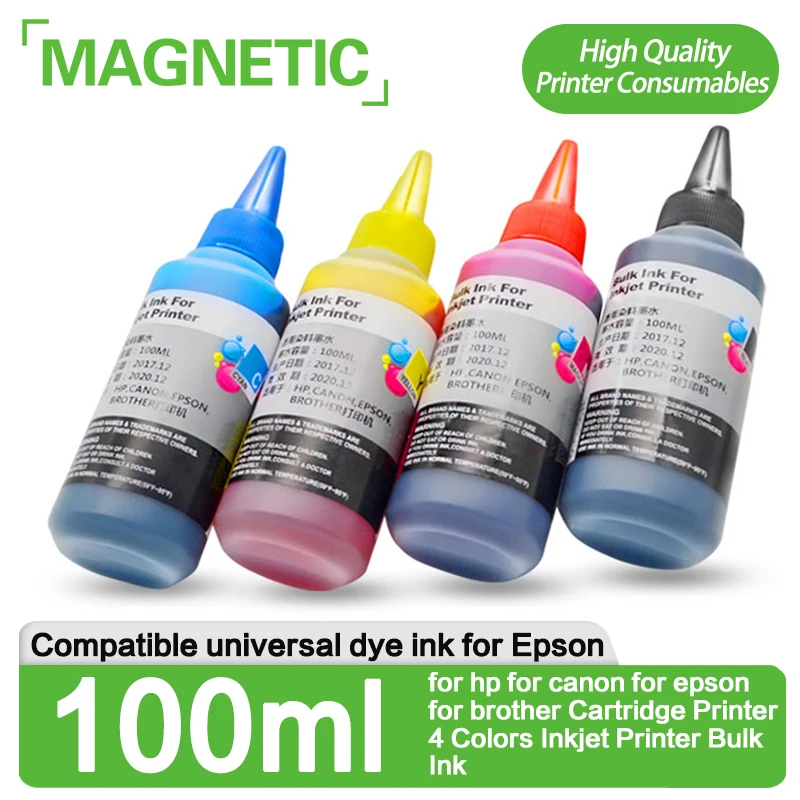 Magnetic-universal-dye-ink-100ml-for-hp-for-canon-for-epson-for-brother ...