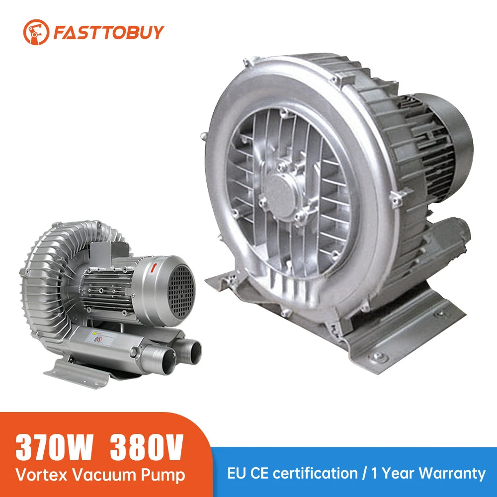 370W Industrial High Pressure Vortex Vacuum Pump 380V 3PH Dry Air ...