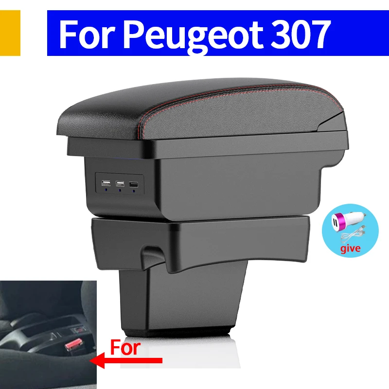 For-Peugeot-307-Armrest-Interior-Parts-Car-Armrest-box-Retrofit-parts ...
