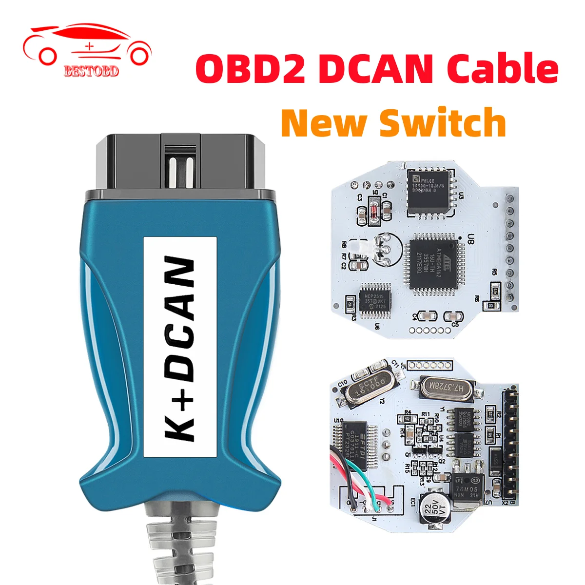Full Chip For K DCAN K+CAN FTDI FT232RL Chip OBD2 USB Diagnostic ...