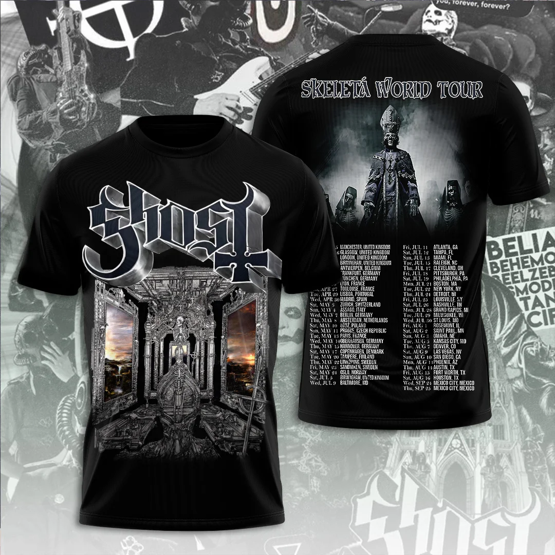 New Ghost Band 3D Print T-Shirts Men Women Casual Fashion Streetwear ...