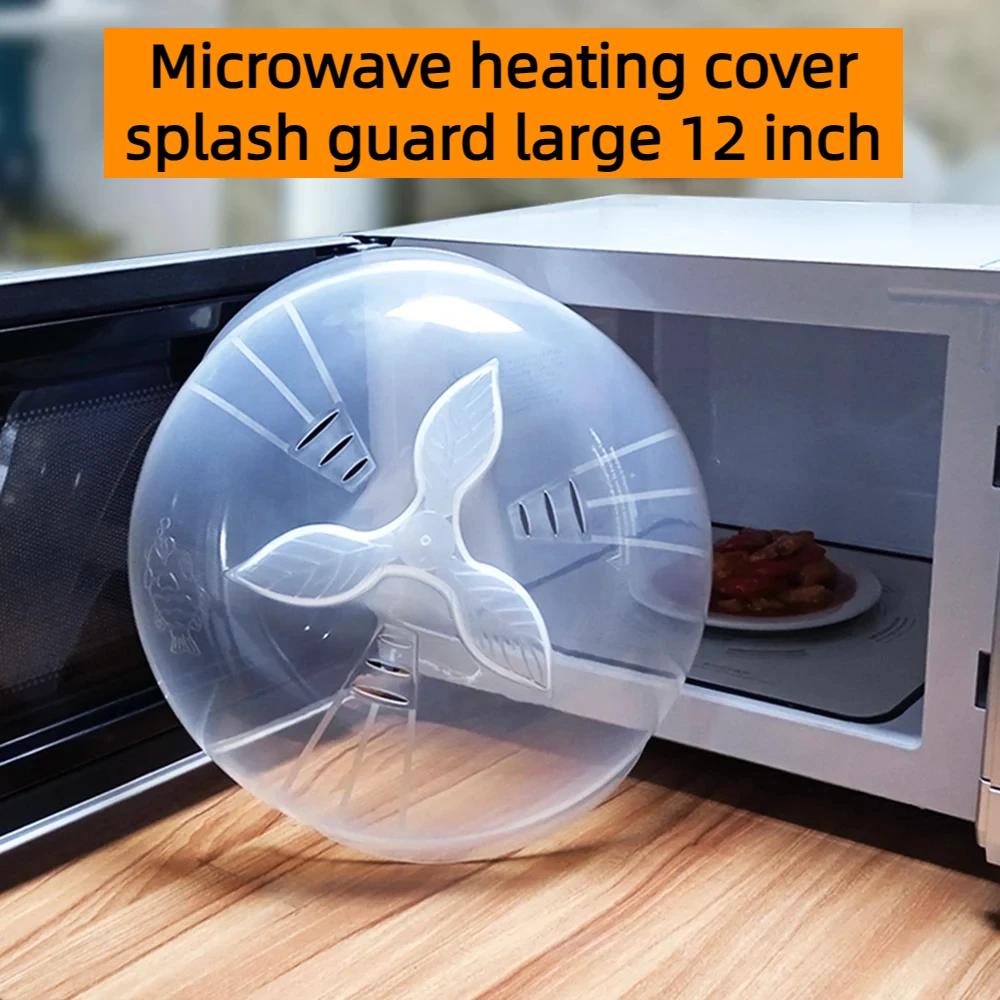 Microwave-Heating-Cover-Splash-Guard-Large-12-Inch-Transparent-Splash ...