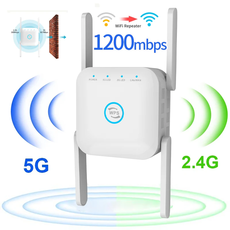 Wi-fi Range Extender Wifi Repeater Wifi Signal Amplifier 5g Wireless Wi ...