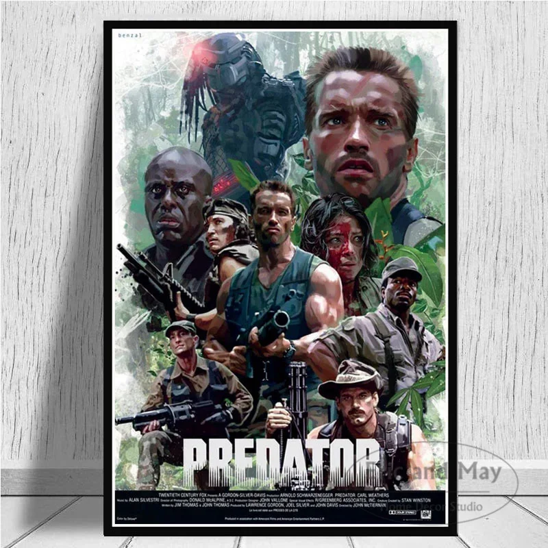 Arnold-Schwarzenegger-the-Predator-Monster-p-ster-de-lienzo-art-stico ...