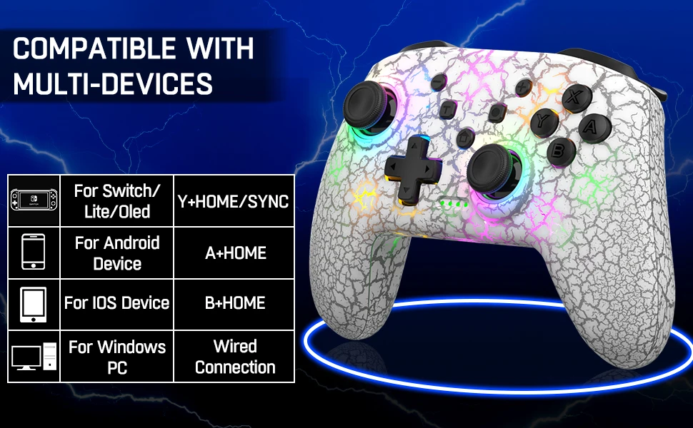 Pro RGB Nintendo Switch OLED Controller - Enjouet