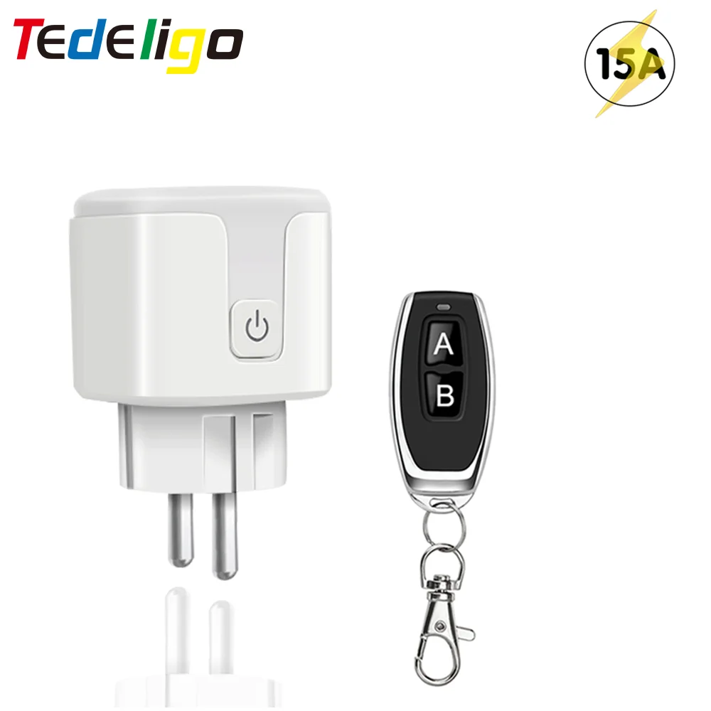 433Mhz-Remote-Control-Socket-Wireless-Switch-AC220V-15A-EU-FR-Standard ...