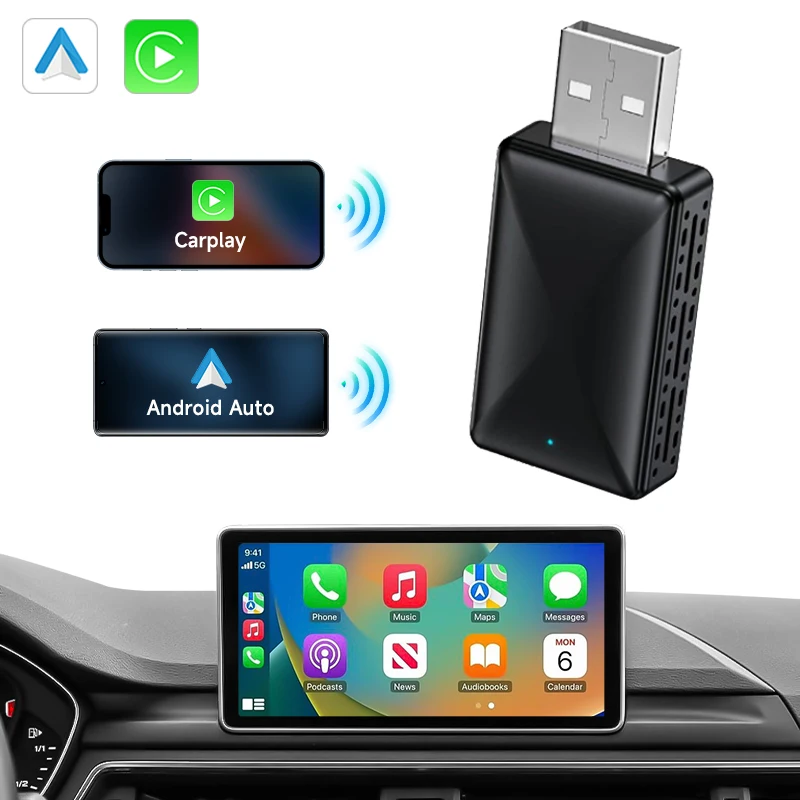 Wireless-Carplay-Android-Auto-Adapter-WiFi-BT-Auto-Connect-2-In1-Mini ...