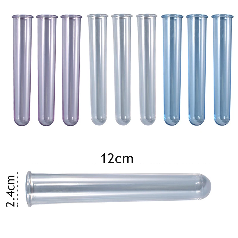 5/10pcs Acrylic Test Tubes For Plant Incubator Flower Concrete Cement ...