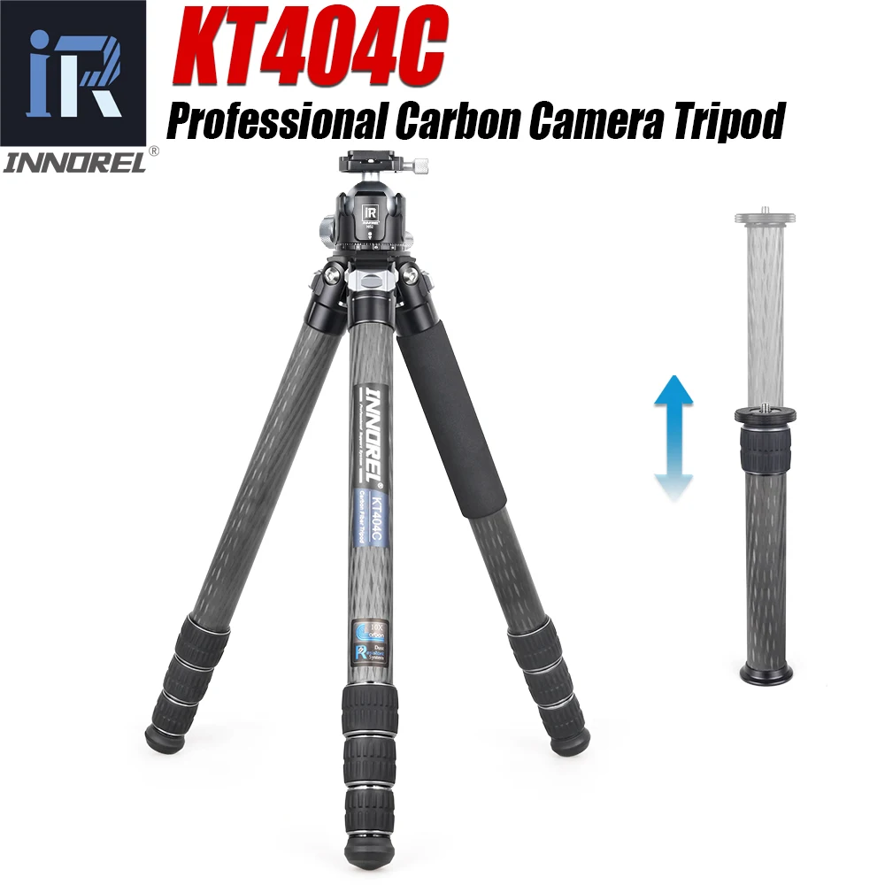 INNOREL KT404C Professional 10X Carbon Compact Tripod 40mm Tube for ...