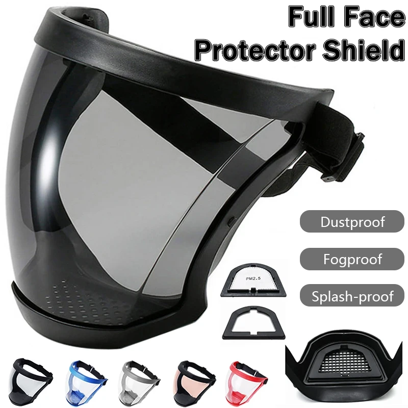 Transparente-Full-Face-Protector-Shield-cozinha-reutiliz-vel-Splash ...