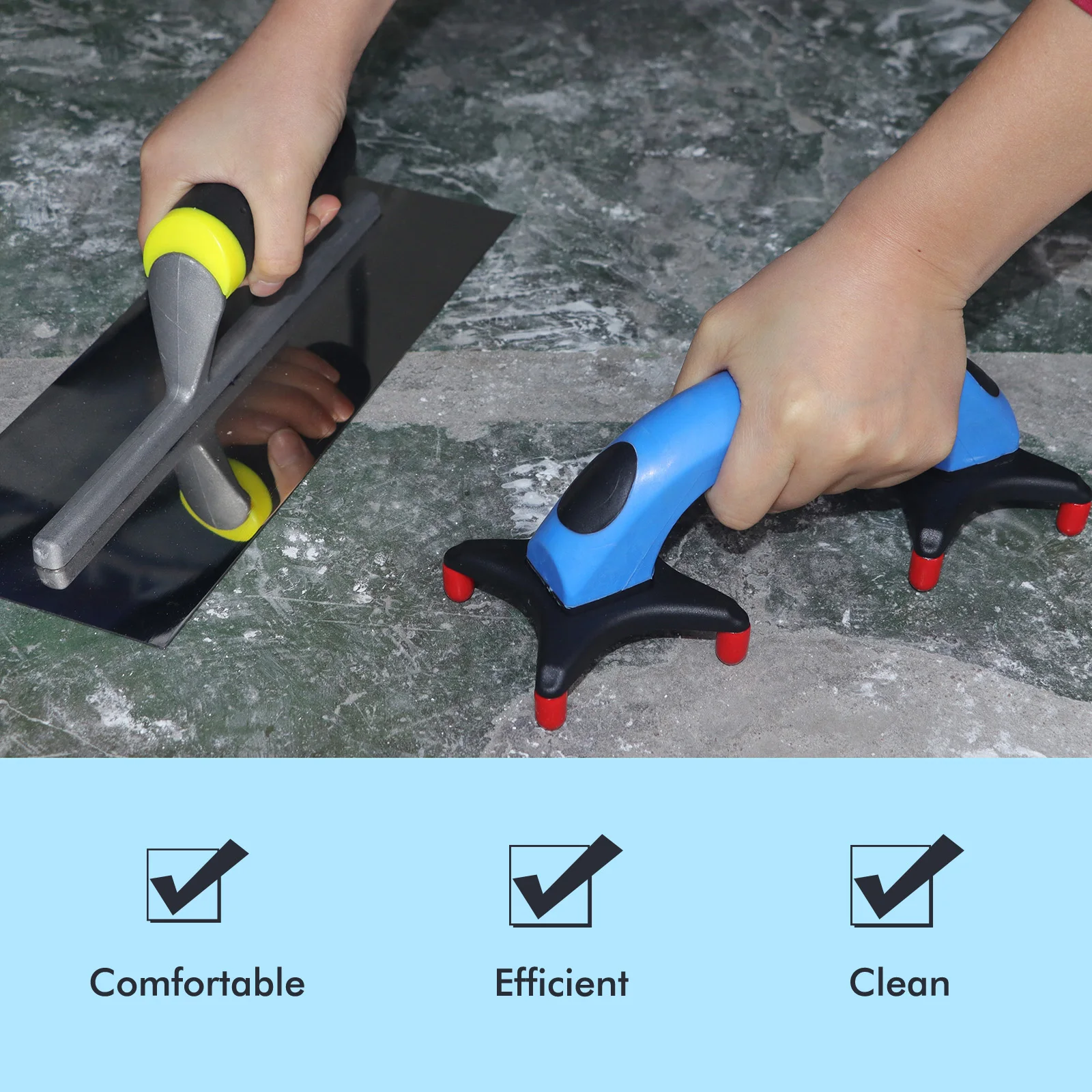 Trowel Támogatás Használati Szórak A Padlógömbök Cement És Ragasztó ...