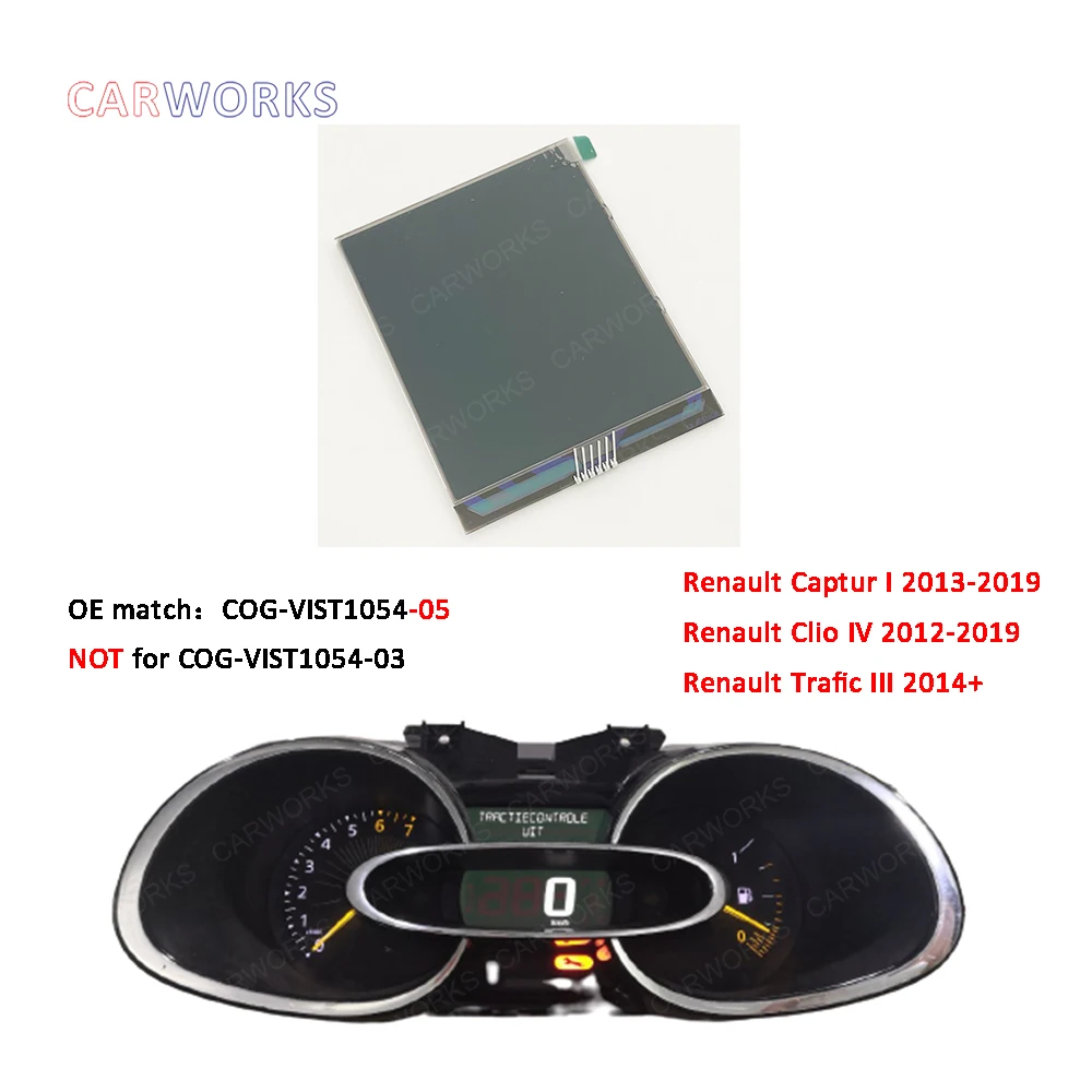 Instrument Cluster LCD Screen For Renault Clio IV Captur I Trafic III ...