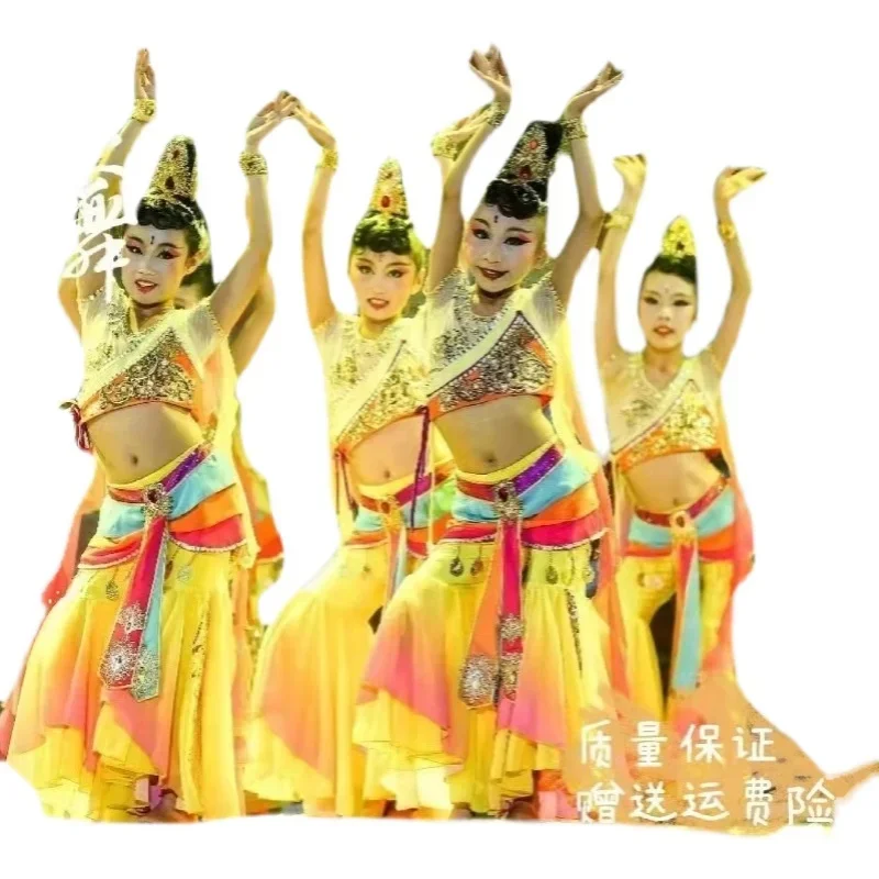 Dunhuang-children-s-dance-costumes-classical-flying-clouds-and-rivers ...