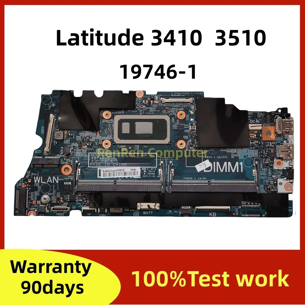 19746-1-For-Dell-Latitude-3410-3510-Laptop-Motherboard-With-5405U-i3 ...