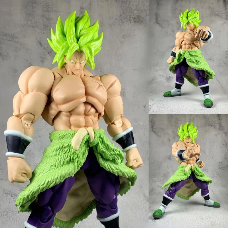 Figura de acción de Dragon Ball SHF Broly Full Fire Mode, modelo de ...