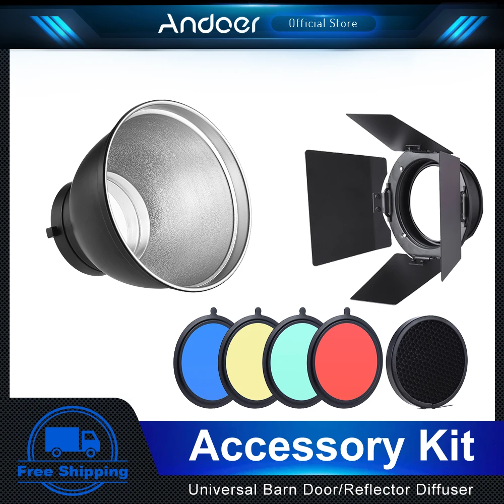Andoer-Photography-Accessory-Kit-Light-Barn-Door-Barndoor-with ...