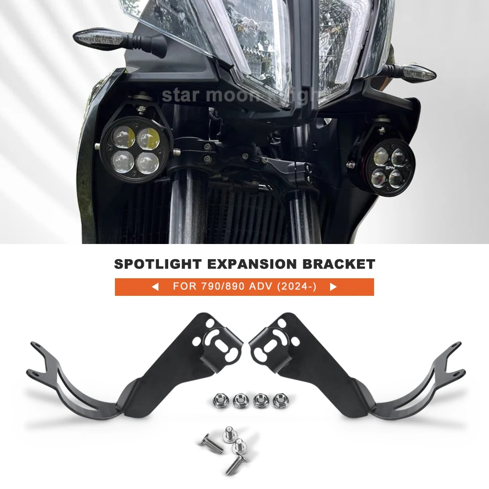 Motorcycle Spotlight Bracket Fog Light Auxiliary Mount For 890 ...