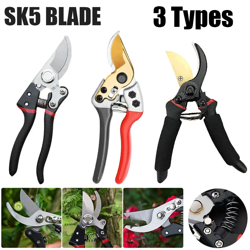 3-Types-Steel-Gardening-Fruit-Tree-Pruning-Shears-Garden-Branch-Shears ...