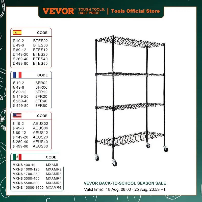 VEVOR-4-Layers-Storage-Shelf-Ladder-Shelving-Stair-High-Shelf-Unit ...