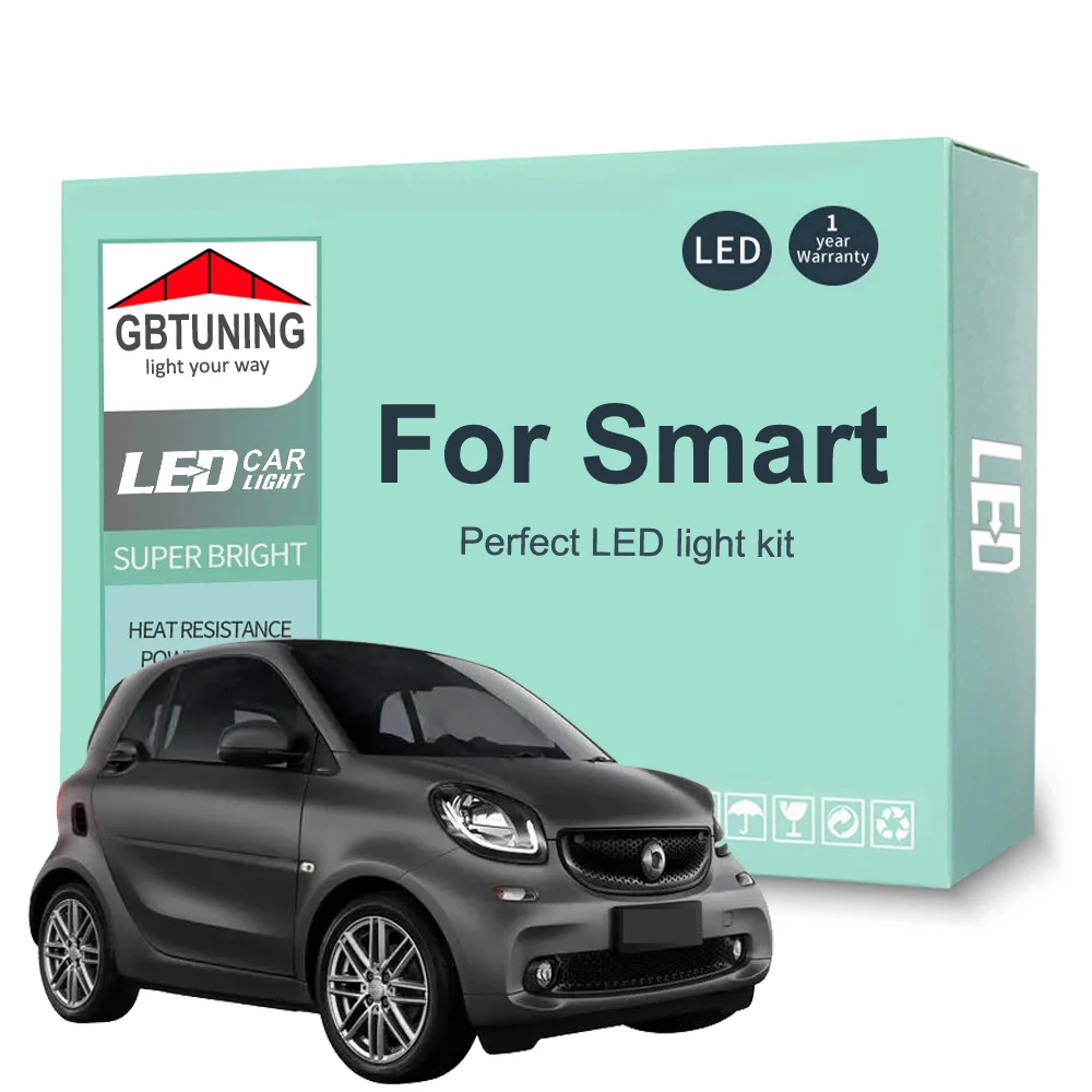 LED-Interior-Light-Bulb-Kit-For-Smart-Fortwo-Forfour-450-451-452-453 ...