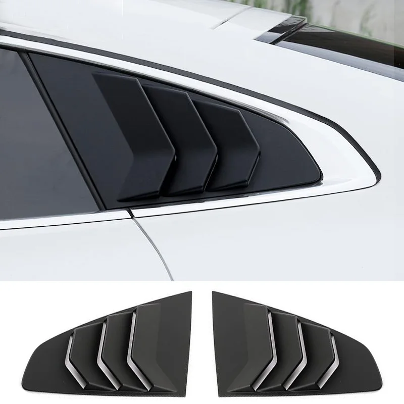 2019-2022 Arteon CC Rear Window Shutter Cover Gloss Black Window Louver ...