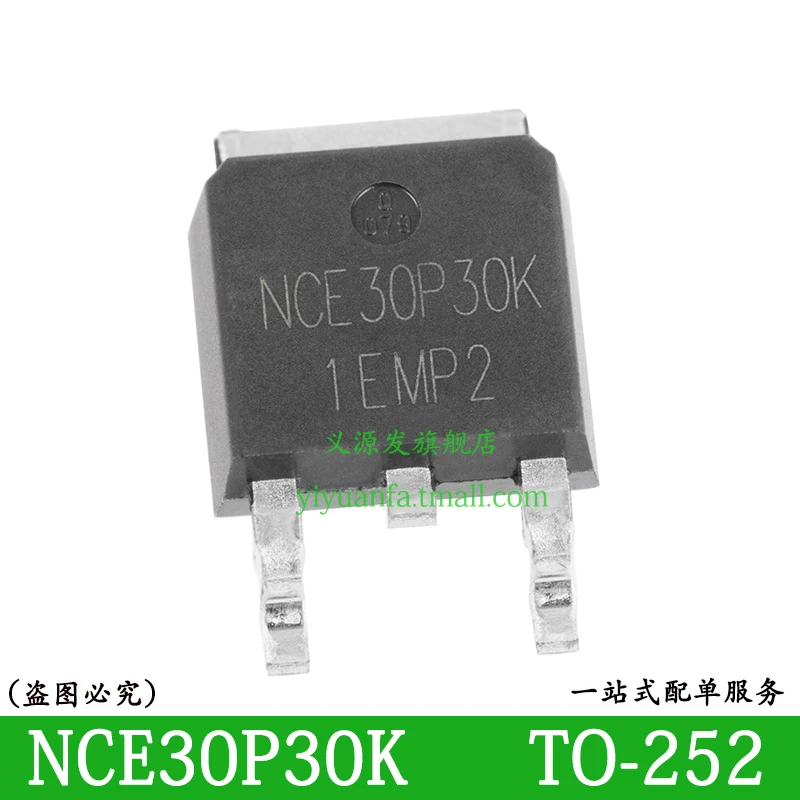 NCE30P30 NCE30P30K 5PCS TO 252 MOSFET CHIP IC P Channel 30V 30A ...