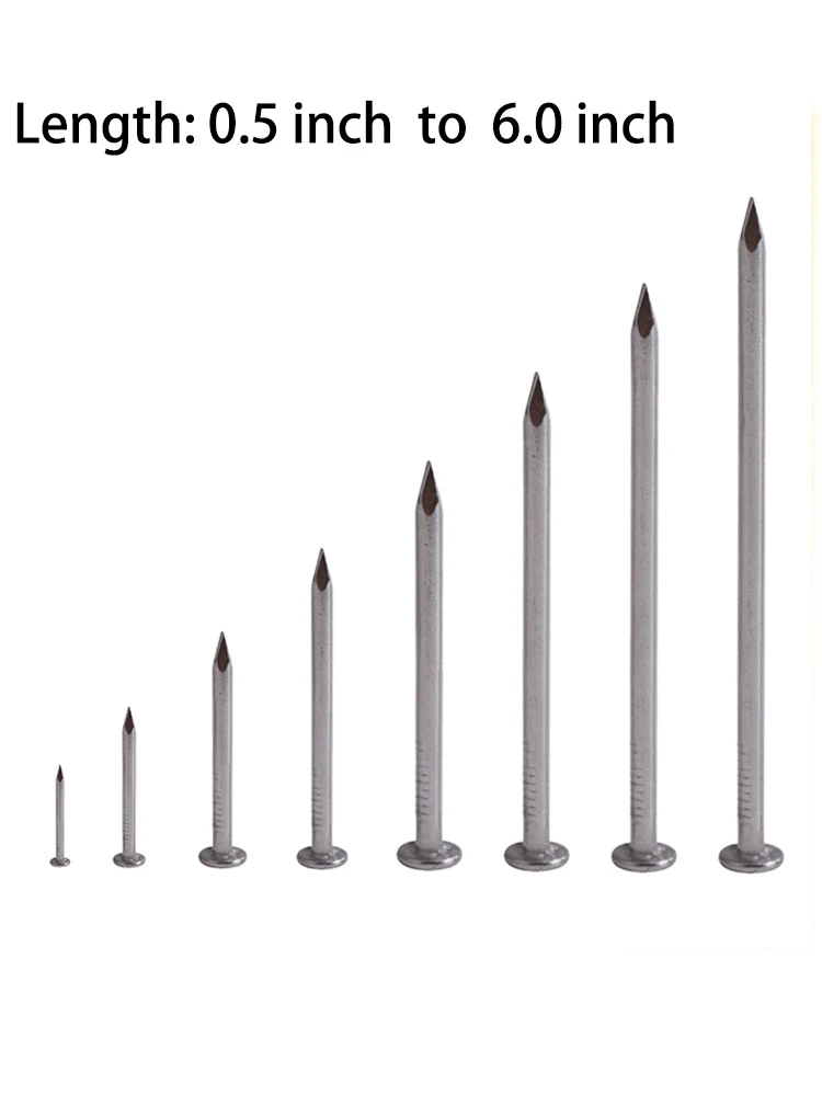 Cement Nail Flat Head Concrete Nails 304Stainless Steel Woodworking ...