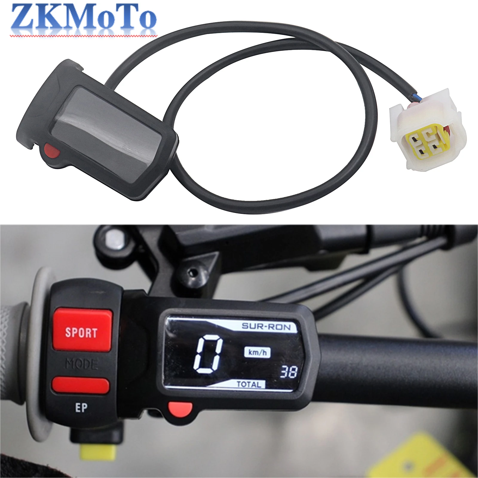 Electric-Bike-Motocross-Hour-Meter-Handlebar-Speed-Meter-Assembly ...