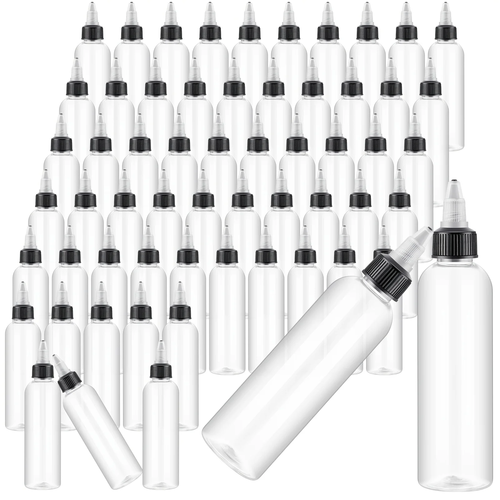 30PCS 30-100ml Refillable Dropper Bottles Tattoo Pigment Ink Containers ...