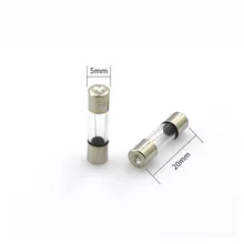 10pcs/Lot Glass Tube Fuse 5x20MM 6X30MM 0.1A 0.2A 0.5A 1A 2A 3A 4A 5A 6.3A 7A 8A 10A 12A 15A 20A ...