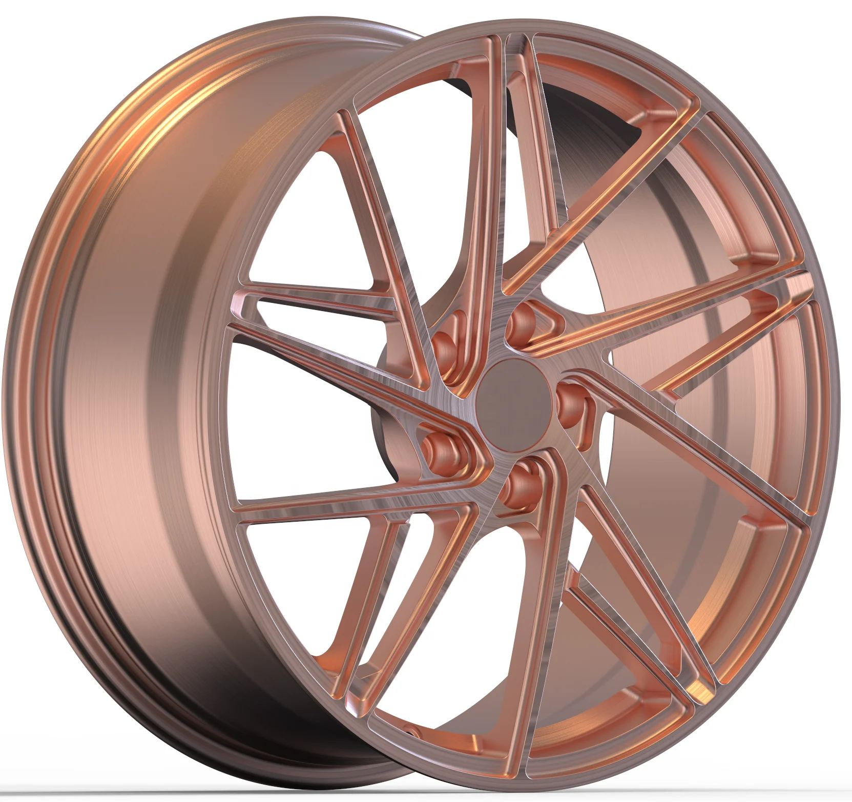 19-20-21inch-5-Spoke-Concave-New-Gloss-Black-One-Piece-Forged-Wheels ...