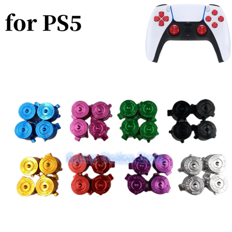 For Ps5 Controller Aluminum Metal Bullet Buttons Replacement For ...