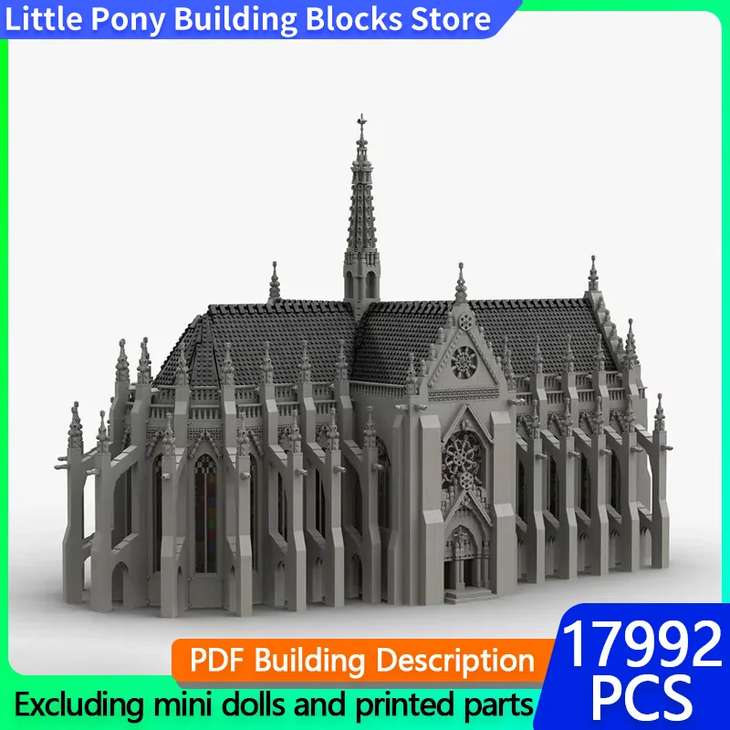 Medieval-Castle-Model-MOC-Building-Bricks-Gothic-Style-Cathedral ...