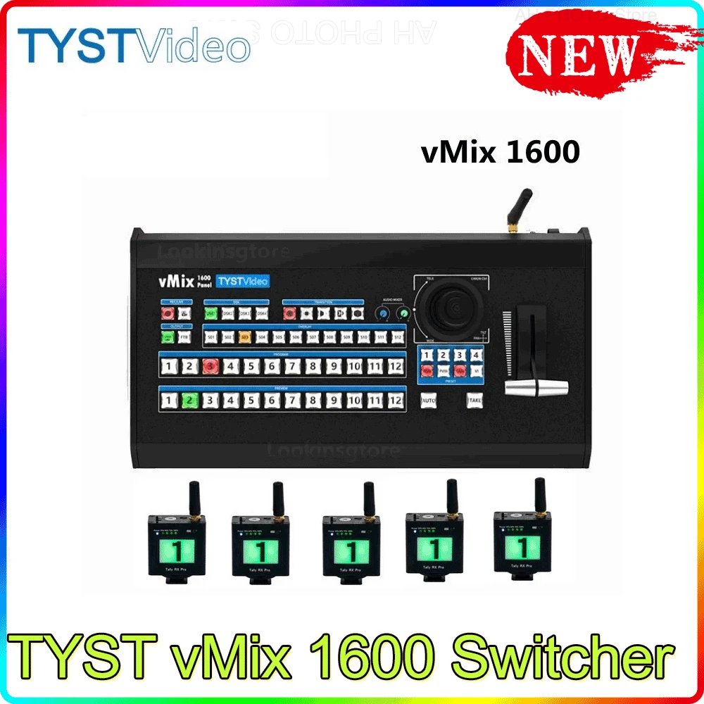TYST vMix 1600 Panel Wireless Director Switcher Control Panel PTZ Control Wait Wireless Tally ...