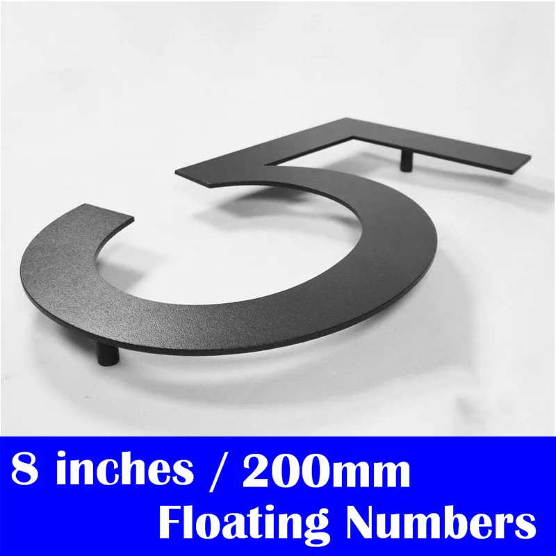 Stainless-Steel-Floating-House-Numbers-Outdoor-Street-Address-Sign ...
