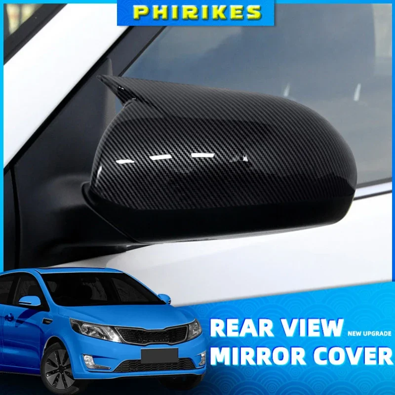 Abs-Carbon-Fiber-Rearview-Mirror-Cover-Trim-rearview-Decoration-For-Kia ...