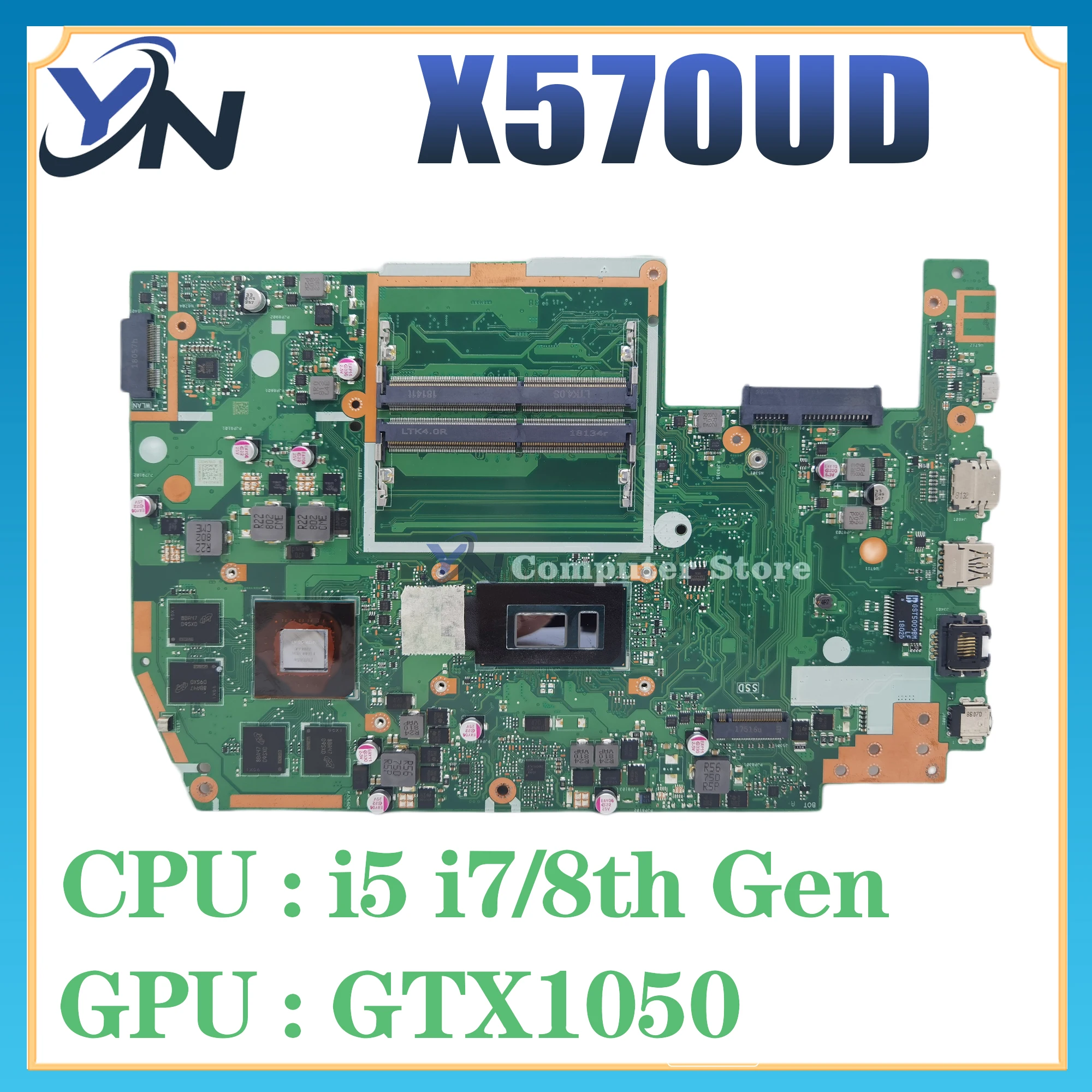 X570UD-Notebook-Mainboard-For-ASUS-TUF-YX570U-YX570UD-X570U-FX570U ...