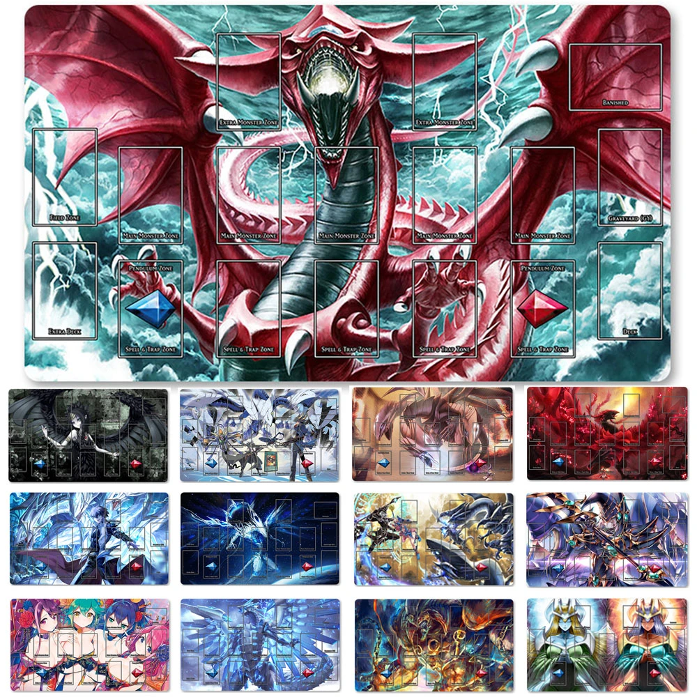 Ocg quente playmat azul olhos ultimate dragão mágico escuro duelo ...