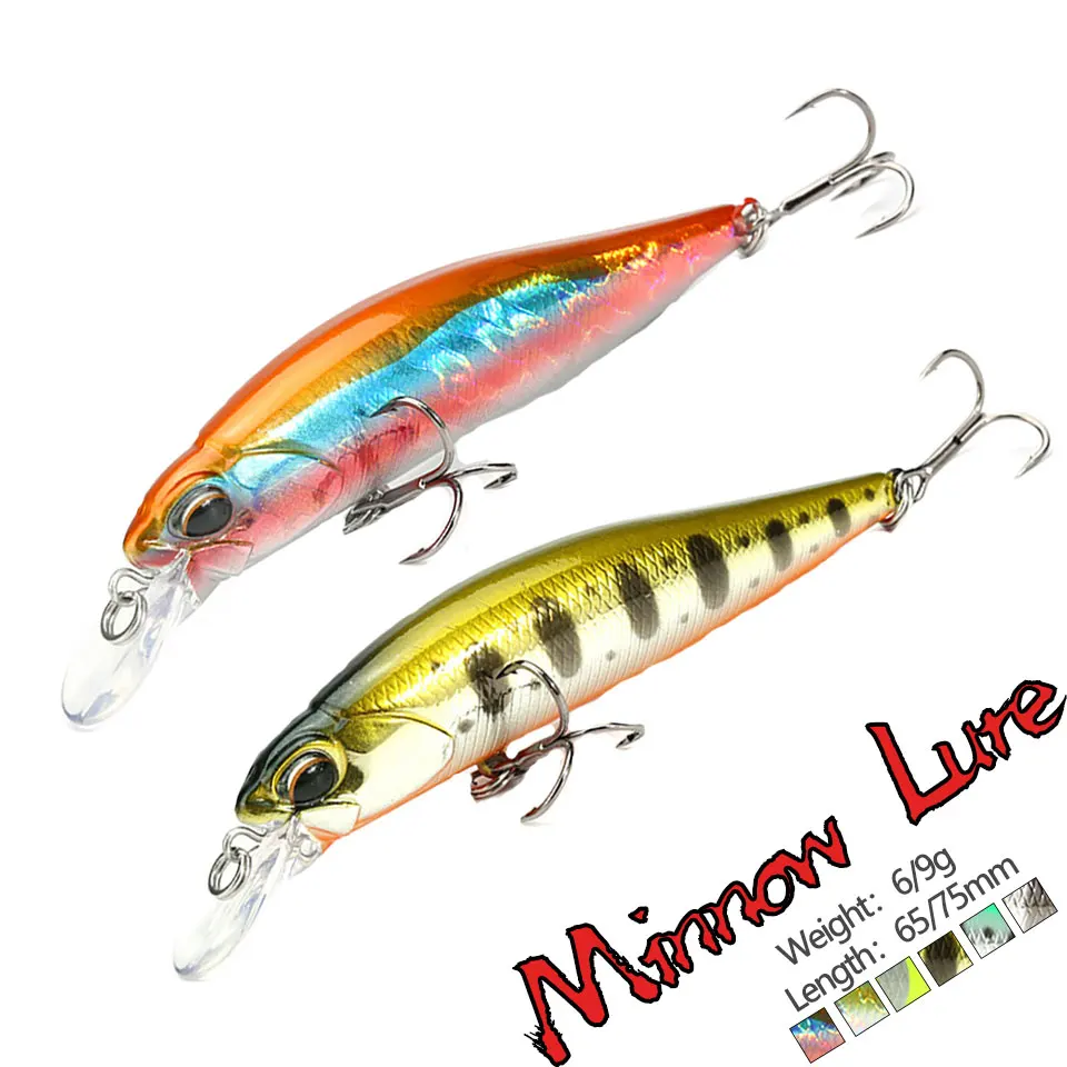 1PCS-6G-9G-Sinking-Minnow-Magnetic-Fishing-Lure-Long-Casting-Plastic ...