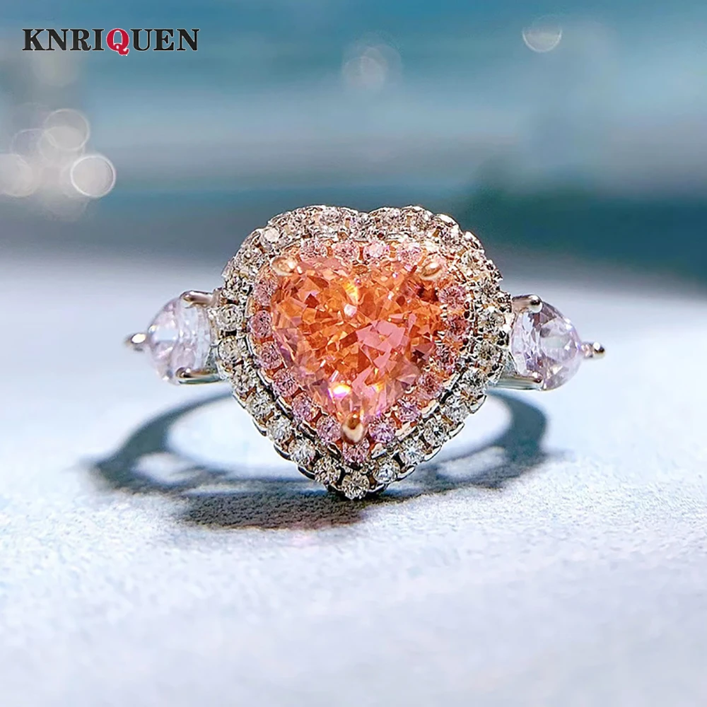 Pink Gold Heart Wedding Ring