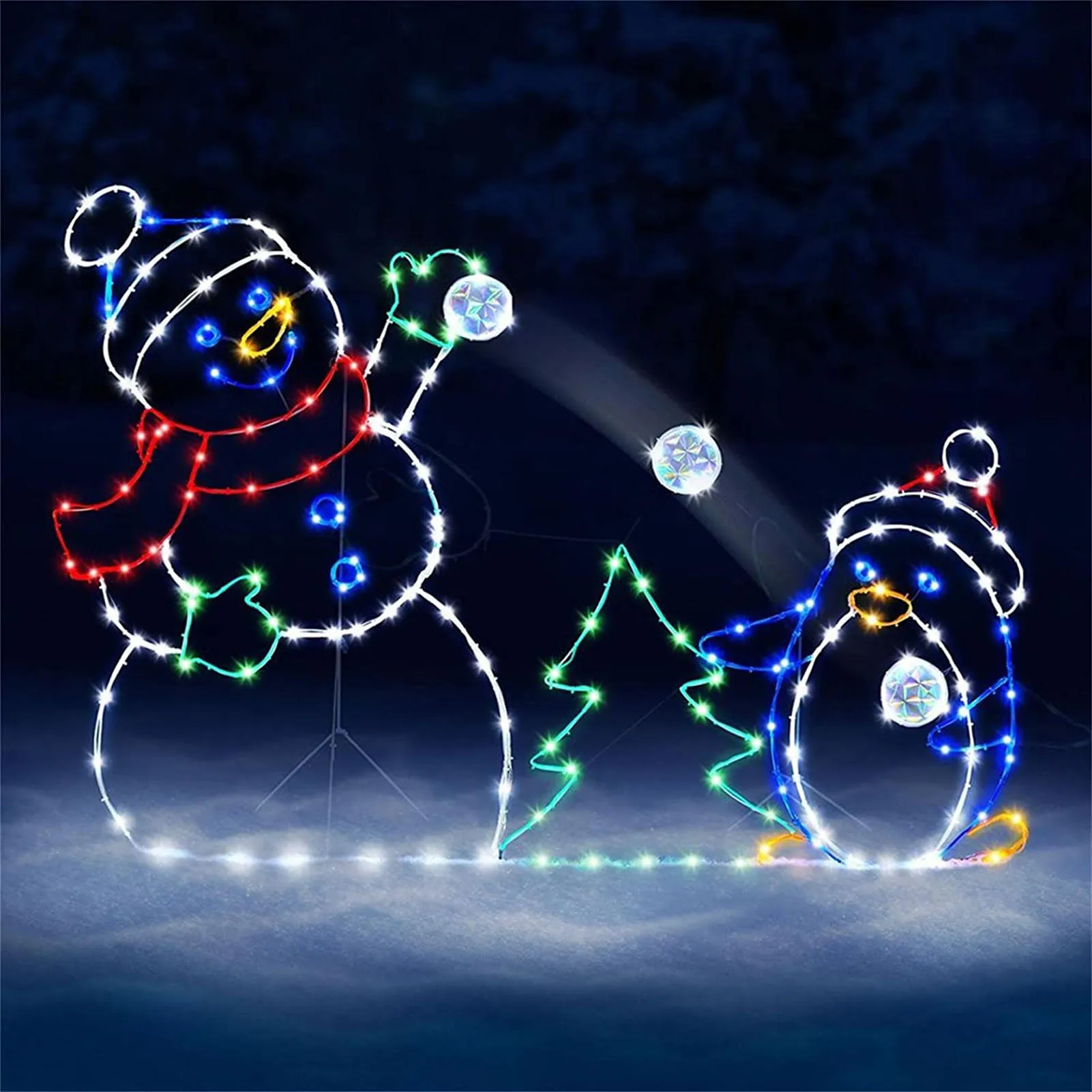 LED-Lawn-Lamps-Snowball-Fight-Active-Light-String-Frame-Decor-Holiday ...