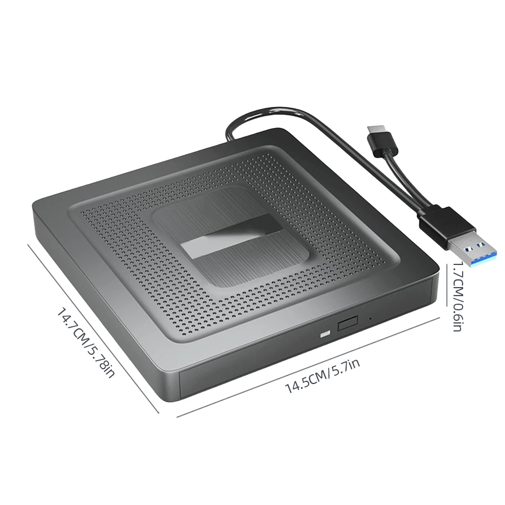 Lecteur CD et DVD externe,USB 3.0,Type-C,lecteur optique,Plug and Play ...
