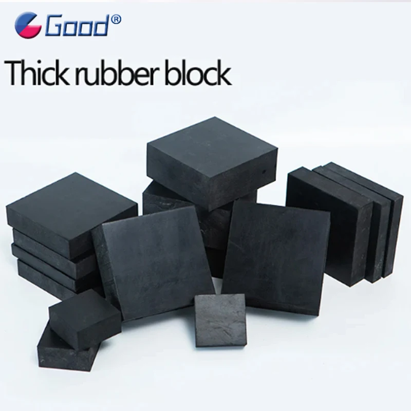 1Pc-Black-Industry-Rubber-Cushion-Block-Elastic-Anti-Damping-Slip ...