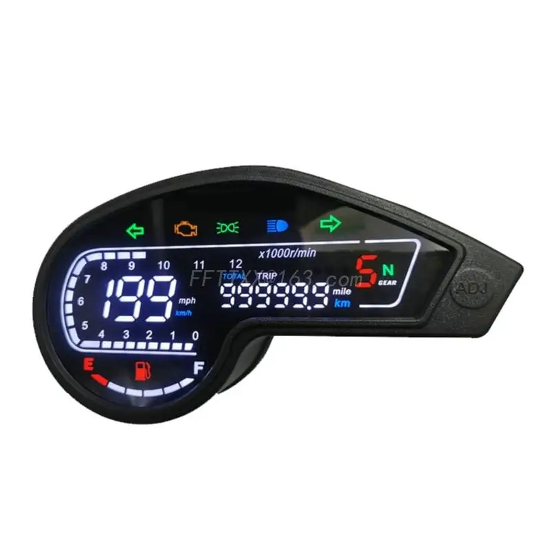 Digital-Gauges-Motorcycle-Speedometer-Tachometer-Odometer-Universal ...